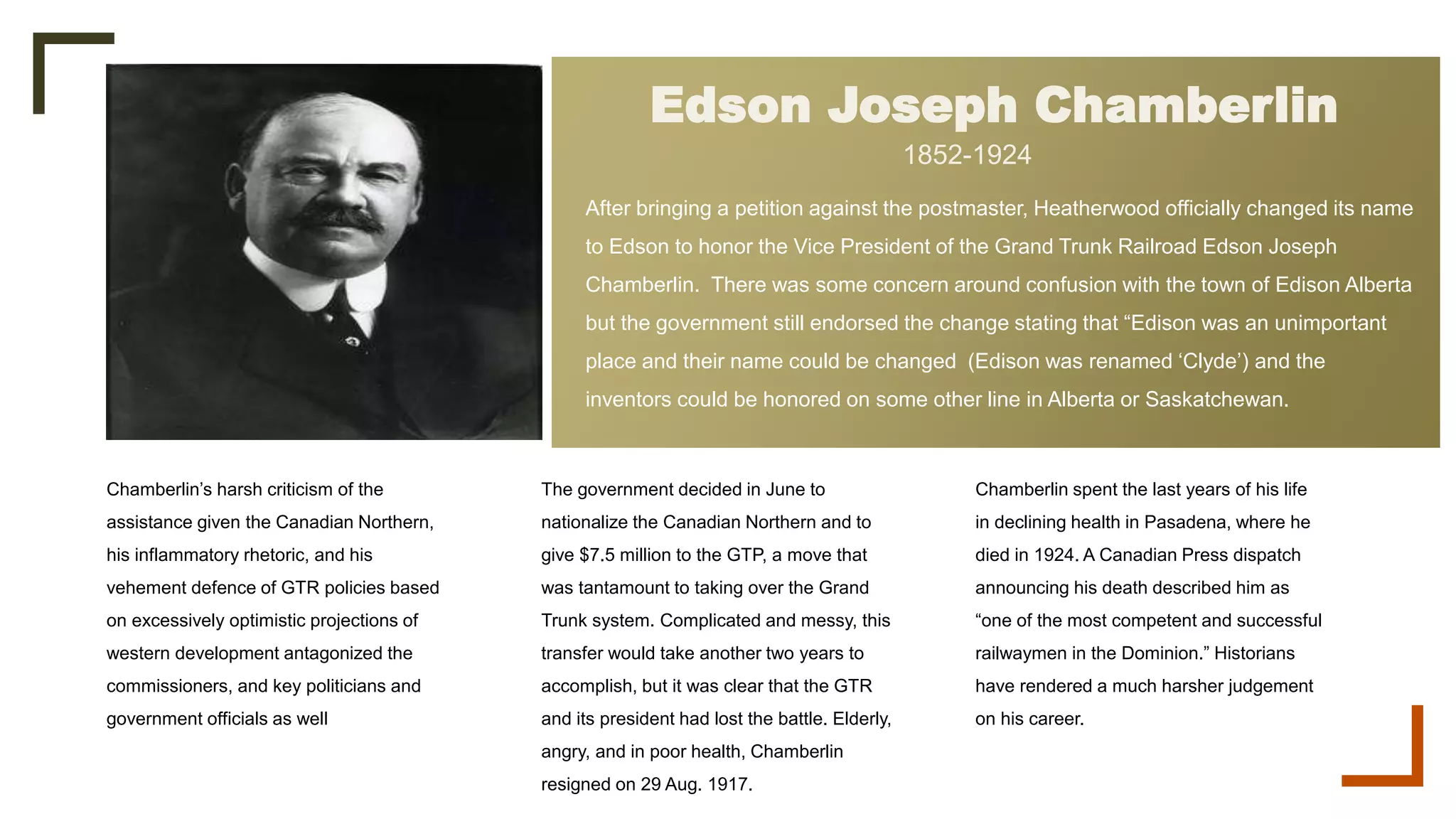 Exploring the History of Edson and Area | PPTX