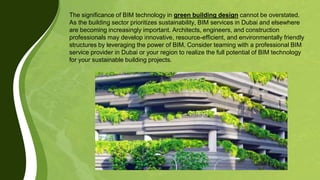 Exploring the Impact of BIM Technology on Green Building Designs | PPTX