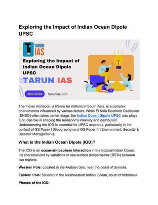 Exploring the Impact of Indian Ocean Dipole UPSC.pdf