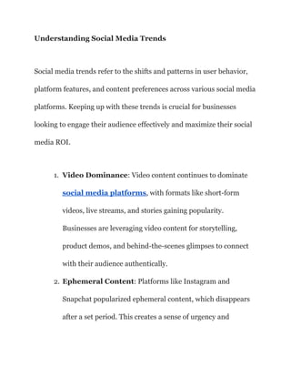 Exploring the Impact of Social Media Trends on Society.pdf | Social ...