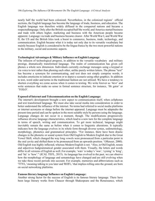 Exploring The Influence Of Movements On The English Language: A ...