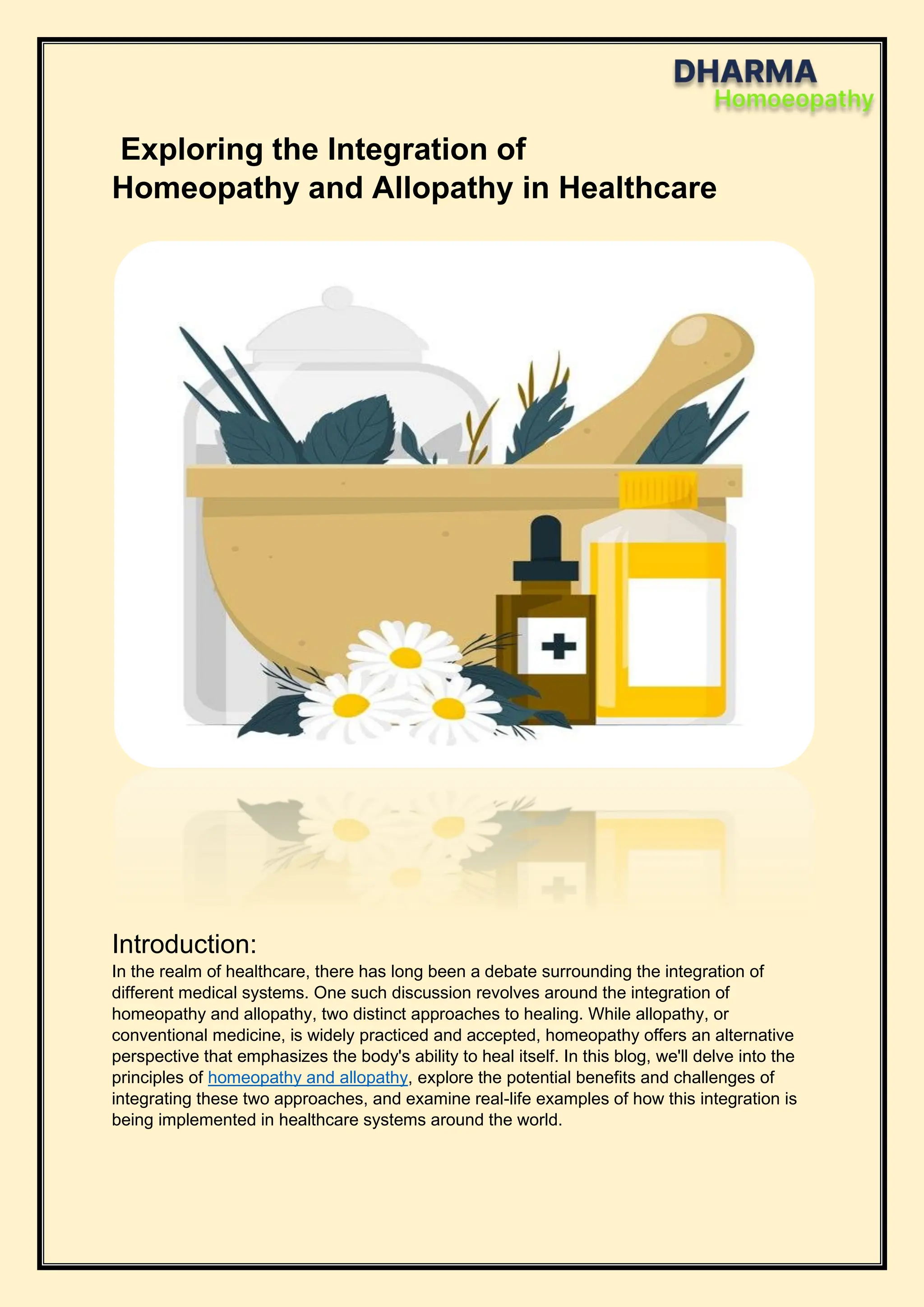 Exploring the Integration of Homeopathy and Allopathy in Healthcare.pdf