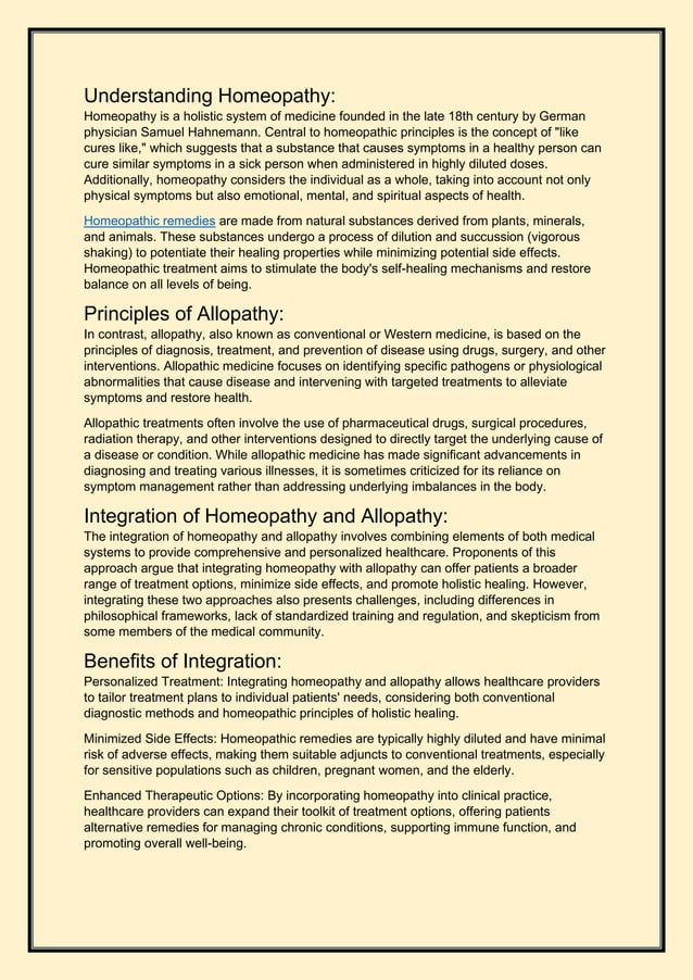 Exploring the Integration of Homeopathy and Allopathy in Healthcare.pdf