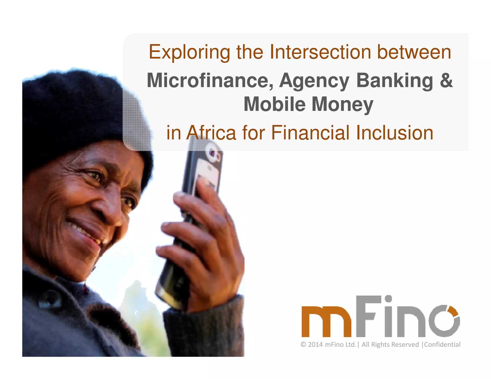 Intersection of Microfinance, Agent Banking & Mobile Money in Africa ...