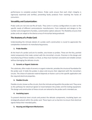 Exploring The Intricacies of Probe Card Manufacturing.pdf | Physics ...