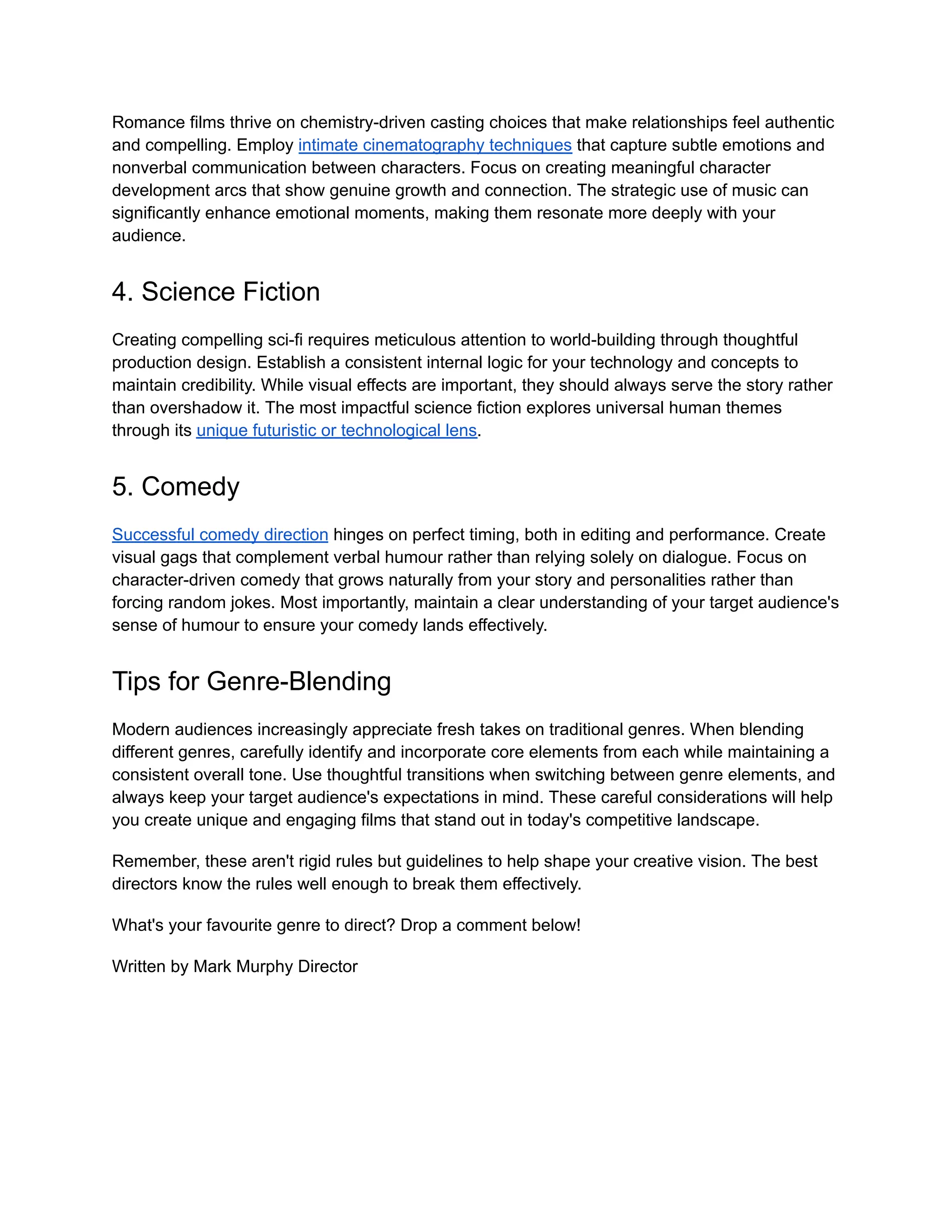 Exploring the Key Factors Of Different Movie Genres | PDF