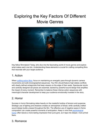 Exploring the Key Factors Of Different Movie Genres | PDF