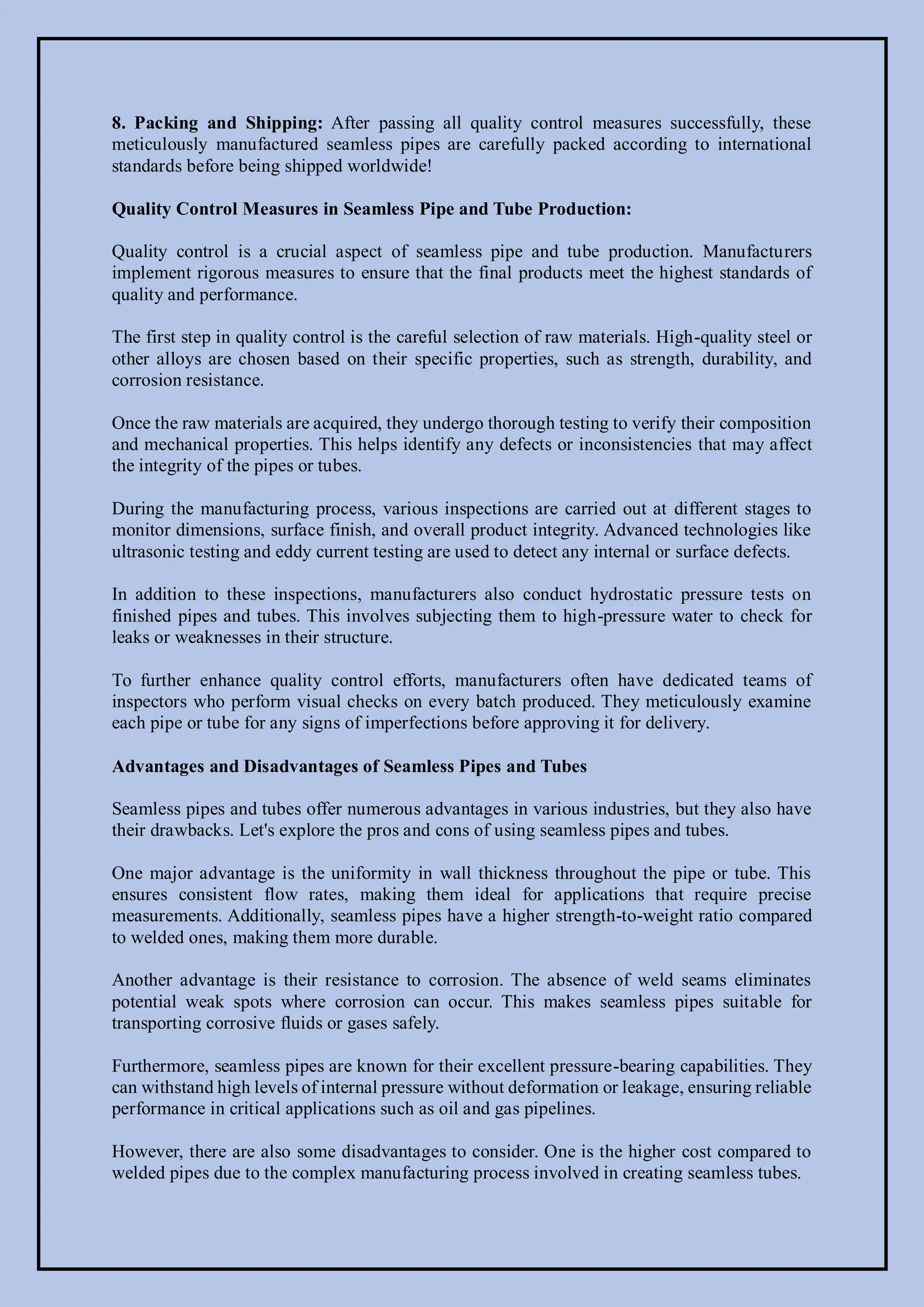 Exploring the Manufacturing Process of Seamless Pipes and Tubes.pdf