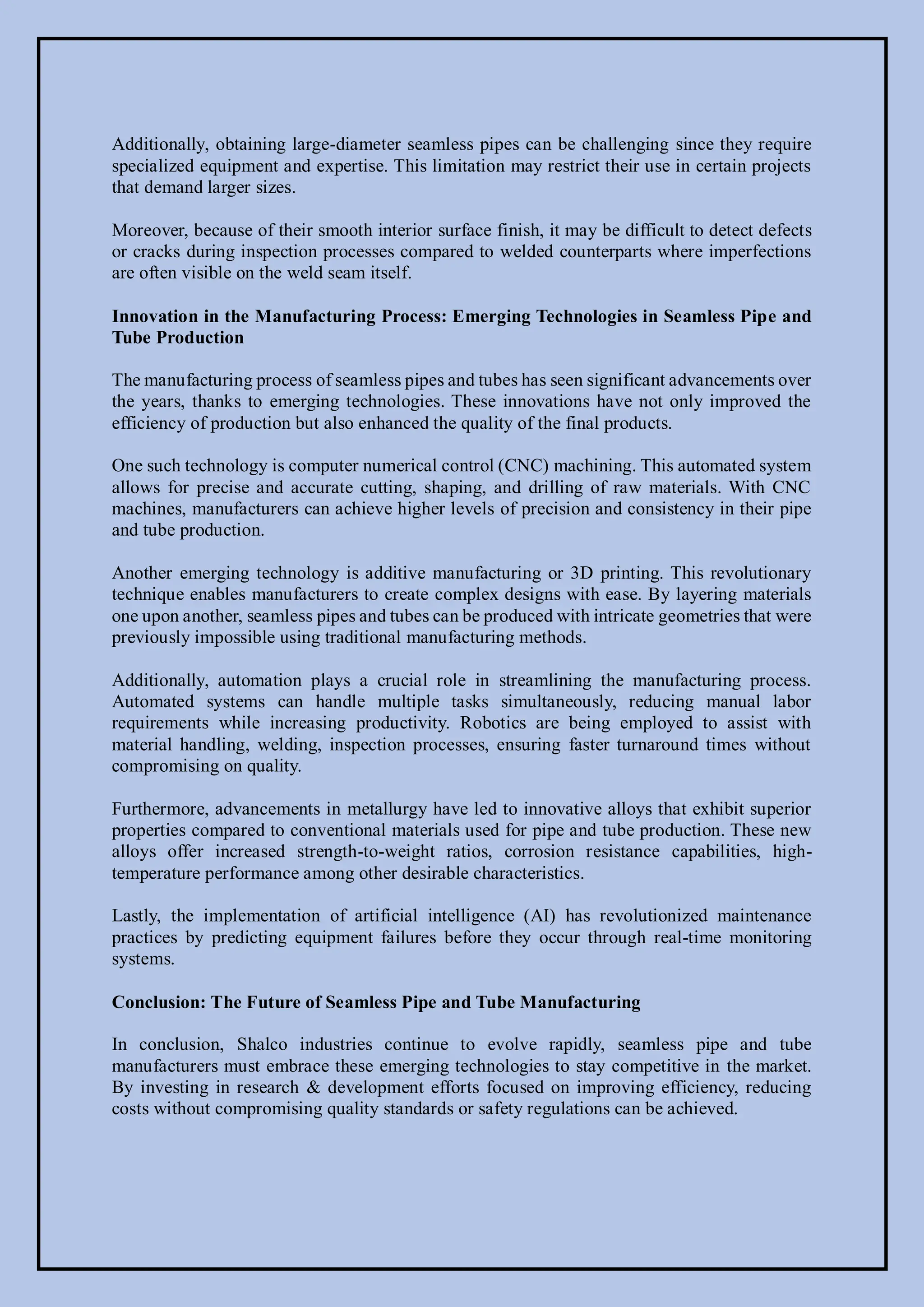 Exploring the Manufacturing Process of Seamless Pipes and Tubes.pdf