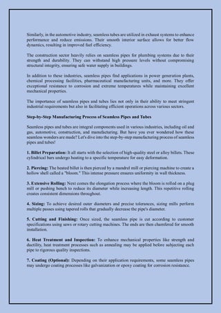 Exploring the Manufacturing Process of Seamless Pipes and Tubes.pdf