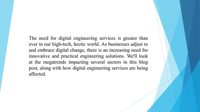 Exploring the Megatrends of Digital Engineering Services | PPT