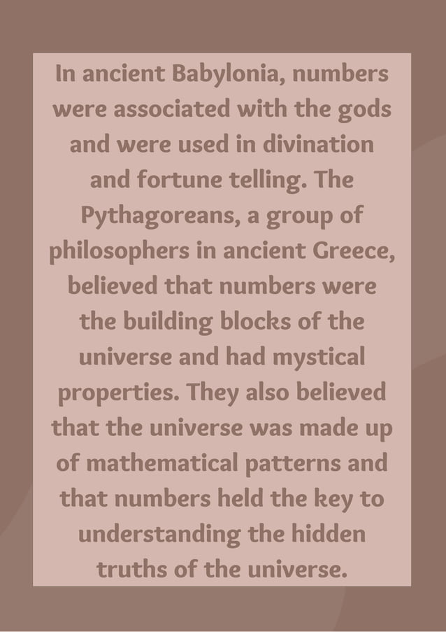 Exploring the Mystical Origins of NUMEROLOGY: A Journey Through the ...