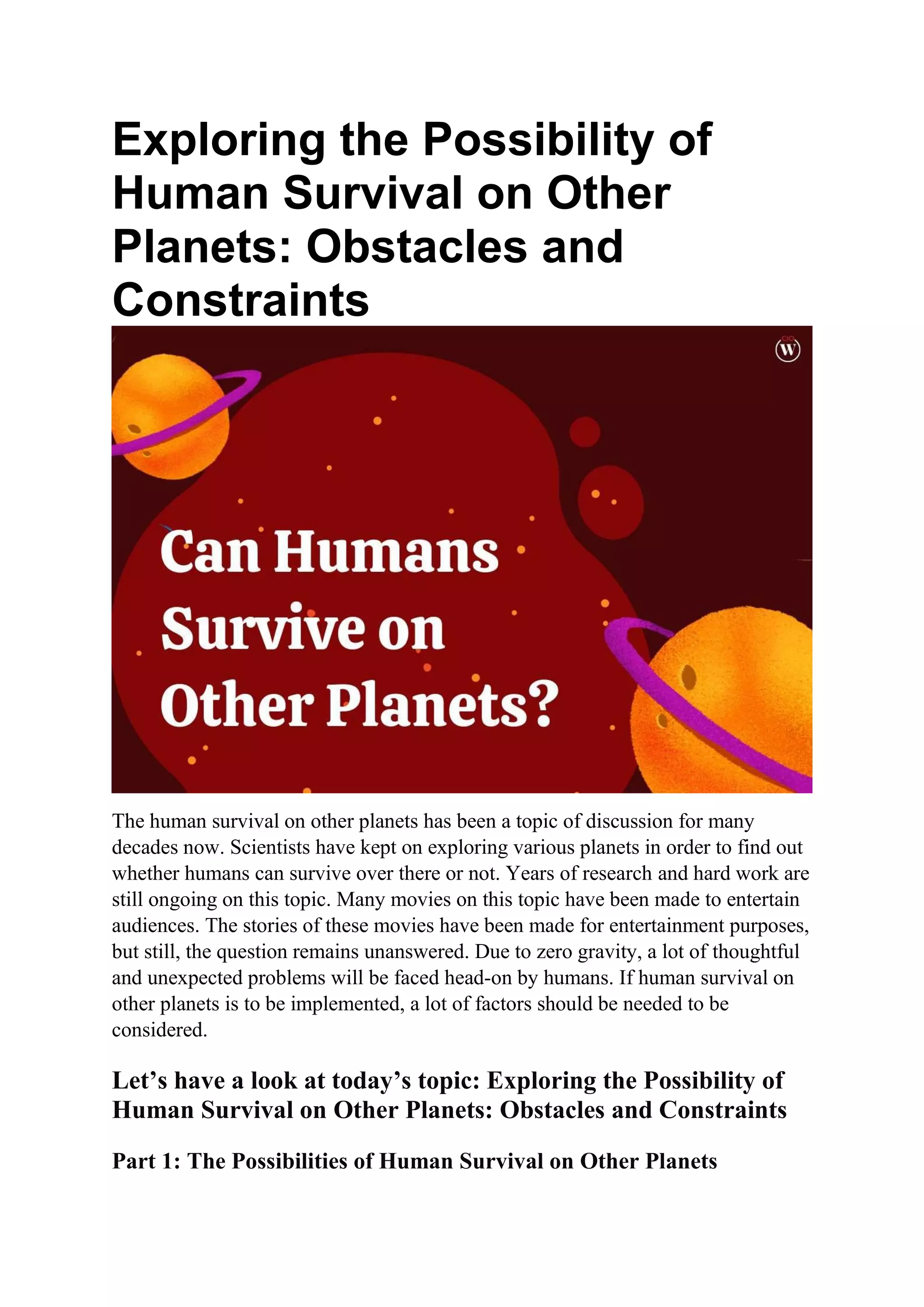 Exploring the Possibility of Human Survival on Other Planets.pdf