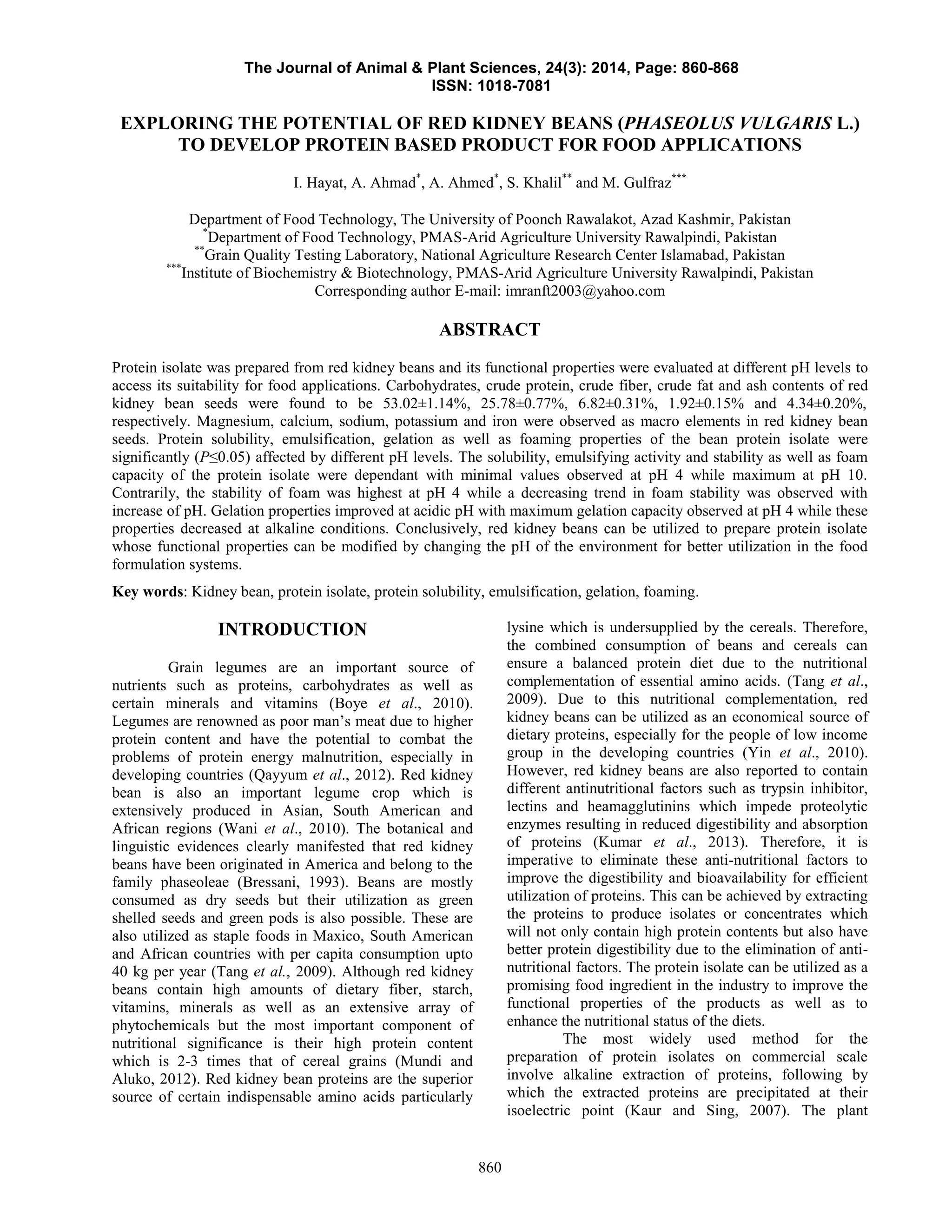 Exploring the potential of red kidney beans | PDF