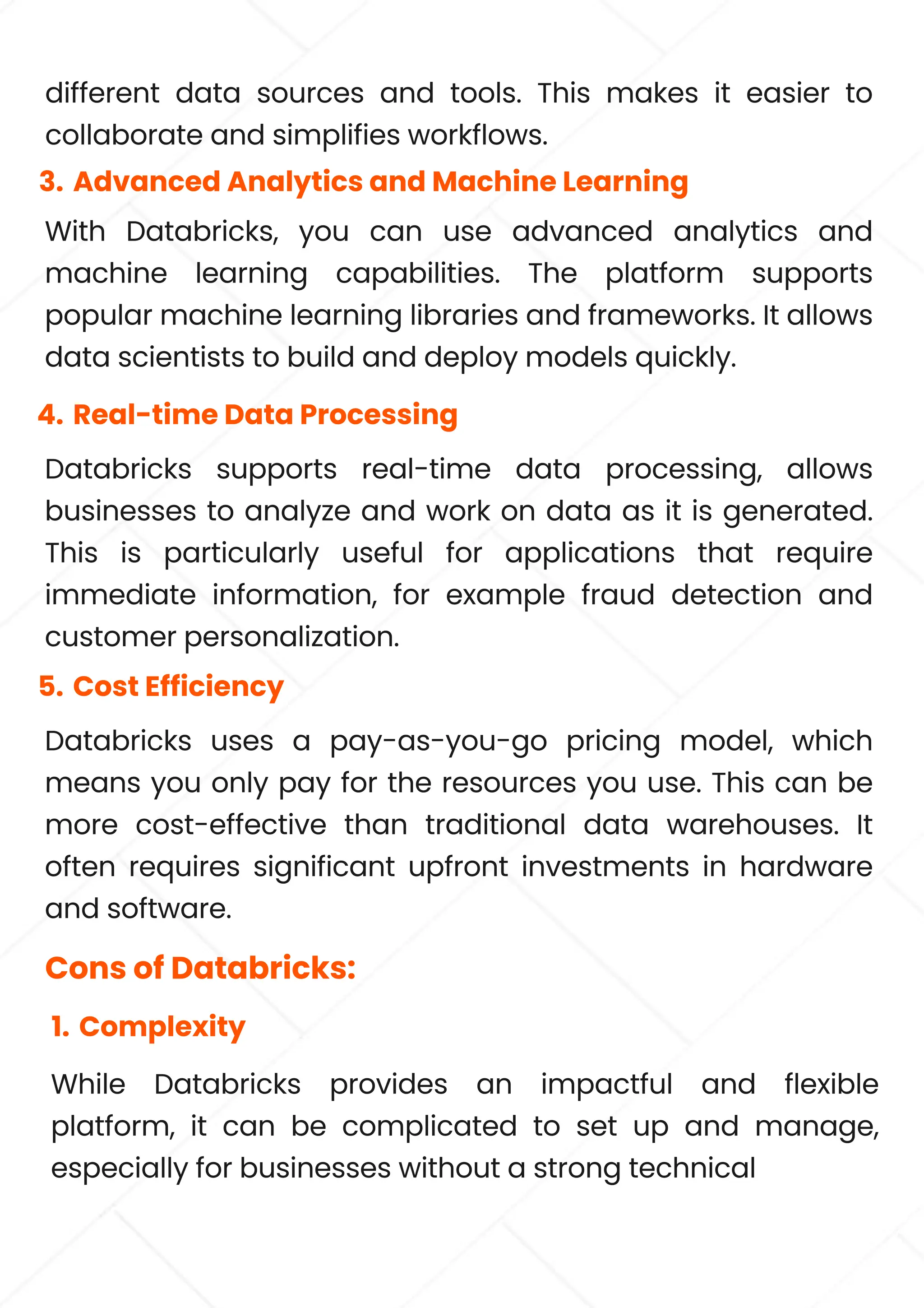 Exploring the Pros and Cons Databrick vs Traditional Data Warehouses | PDF
