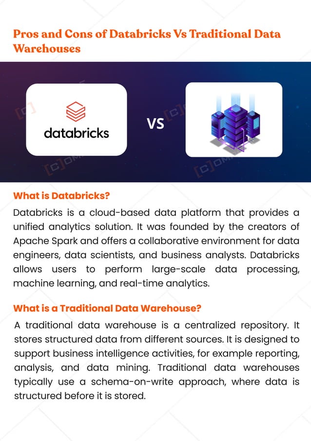 Exploring the Pros and Cons Databrick vs Traditional Data Warehouses | PDF