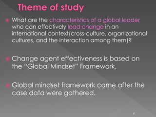 Exploring the role of GLOBAL MINDSET in leading change in international ...