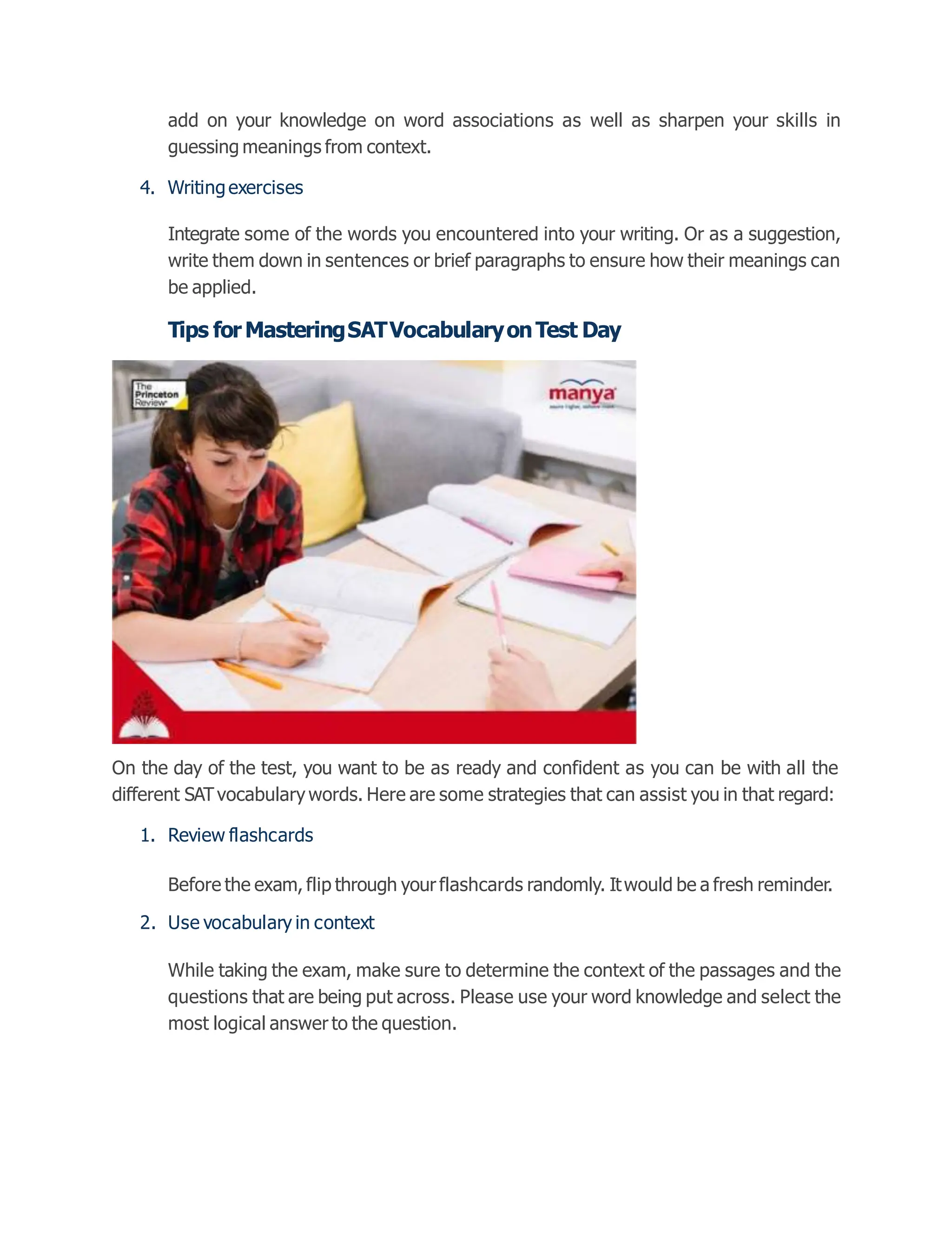 Exploring the SAT Vocabulary List: 20 of the Most Common Word | PDF