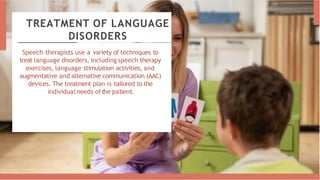 EXPLORING THE SCOPE OF LANGUAGE DISORDERS TREATED BY SPEECH THERAPISTS ...