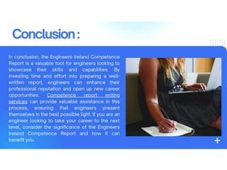 Exploring the Significance of Engineers Ireland Competence Report | PPTX
