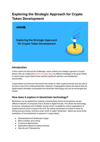 Exploring the Strategic Approach for Crypto Token Development.pdf