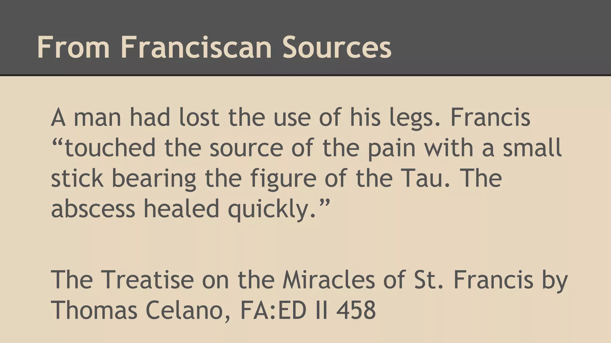 Exploring the Tau Cross - A Franciscan Symbol | PDF