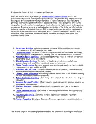 Exploring the Terrain of Tech Innovations and Services.pdf