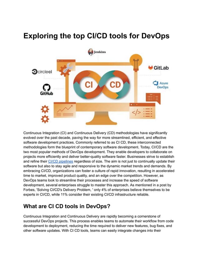 Exploring the top CI_CD tools for DevOps.pdf
