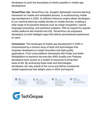 Exploring the Top Tools and Technologies for Mobile App Development in ...