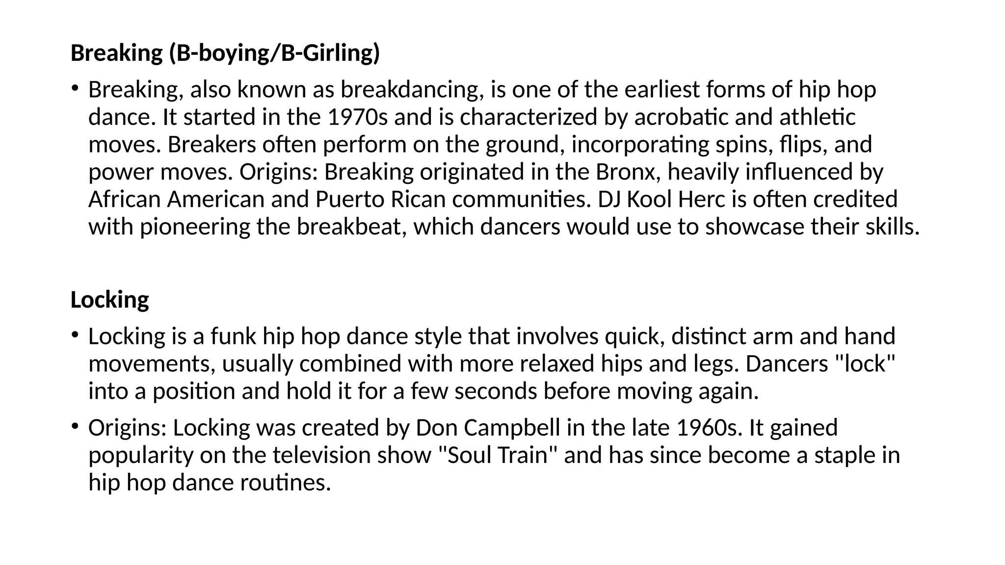 Exploring the Types of Hip Hop Dance Styles | PPTX | Hip Hop Music | Music