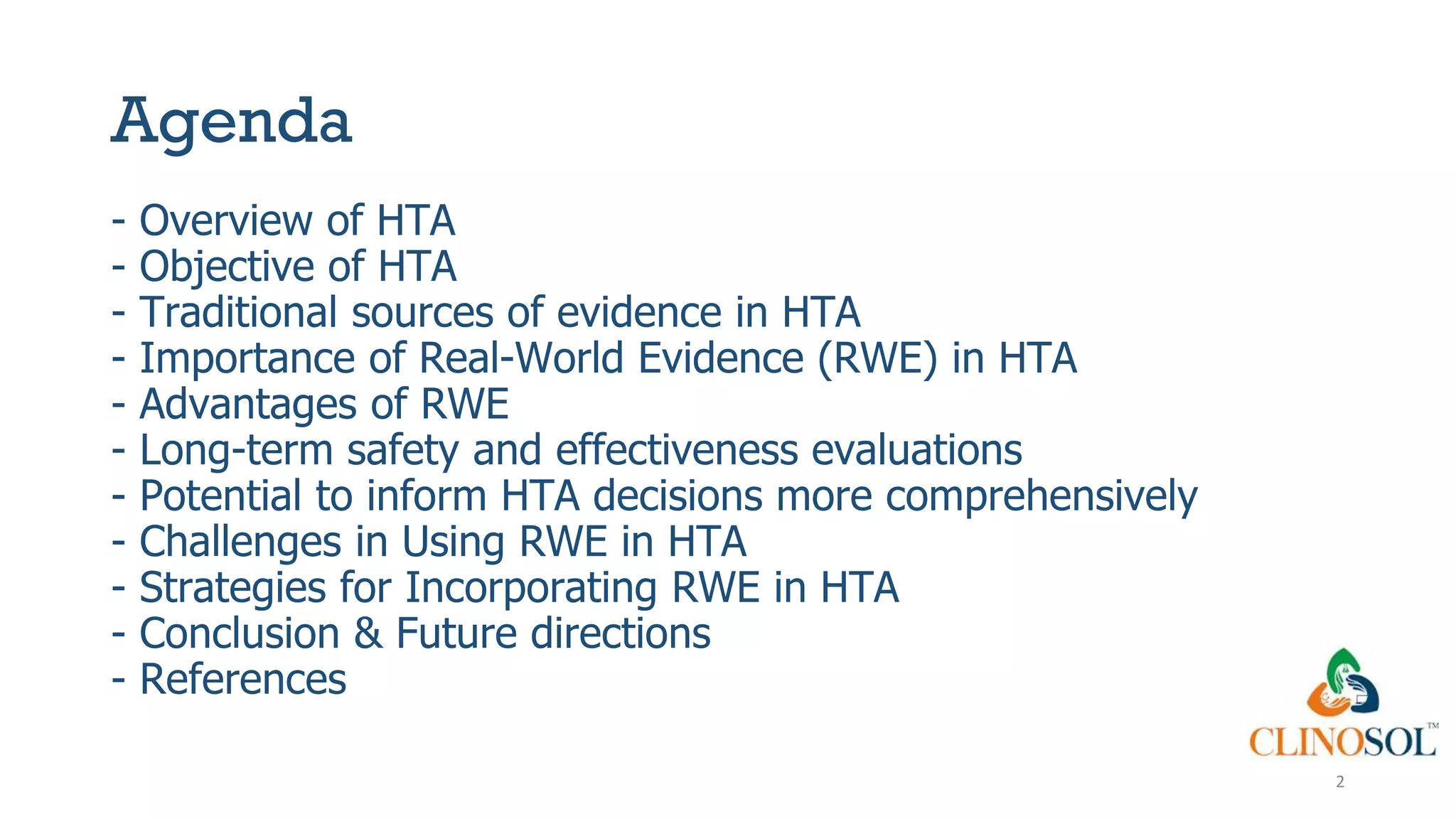 Exploring the Use of Real-World Evidence in Health Technology ...