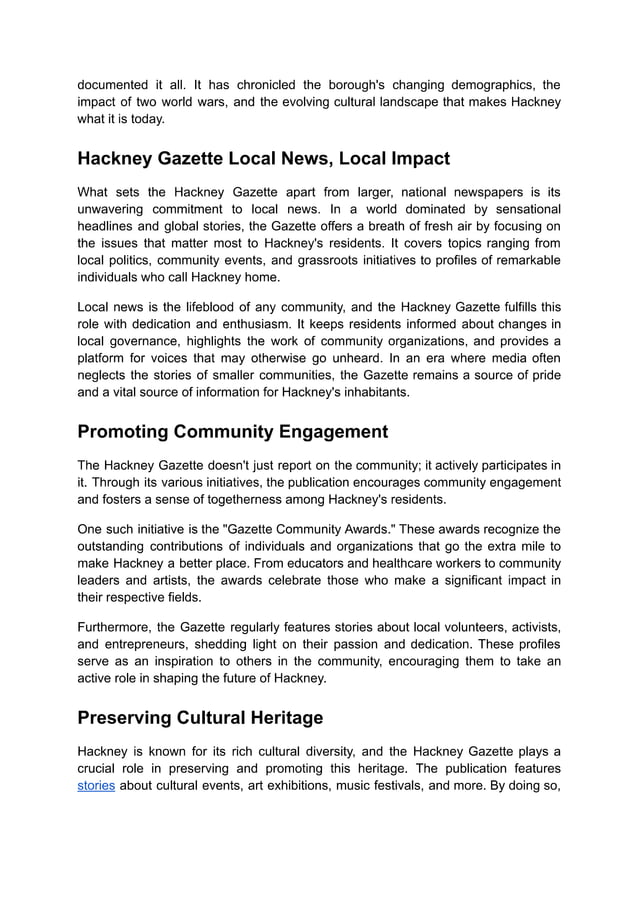 Exploring the Vibrant Tapestry of Hackney-A Deep Dive into the Hackney ...