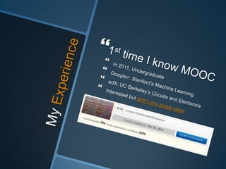 Exploring the World Classroom: MOOC | PPT