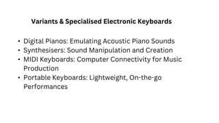 Exploring the World of Electronic Keyboards.pptx | Music | Entertainment