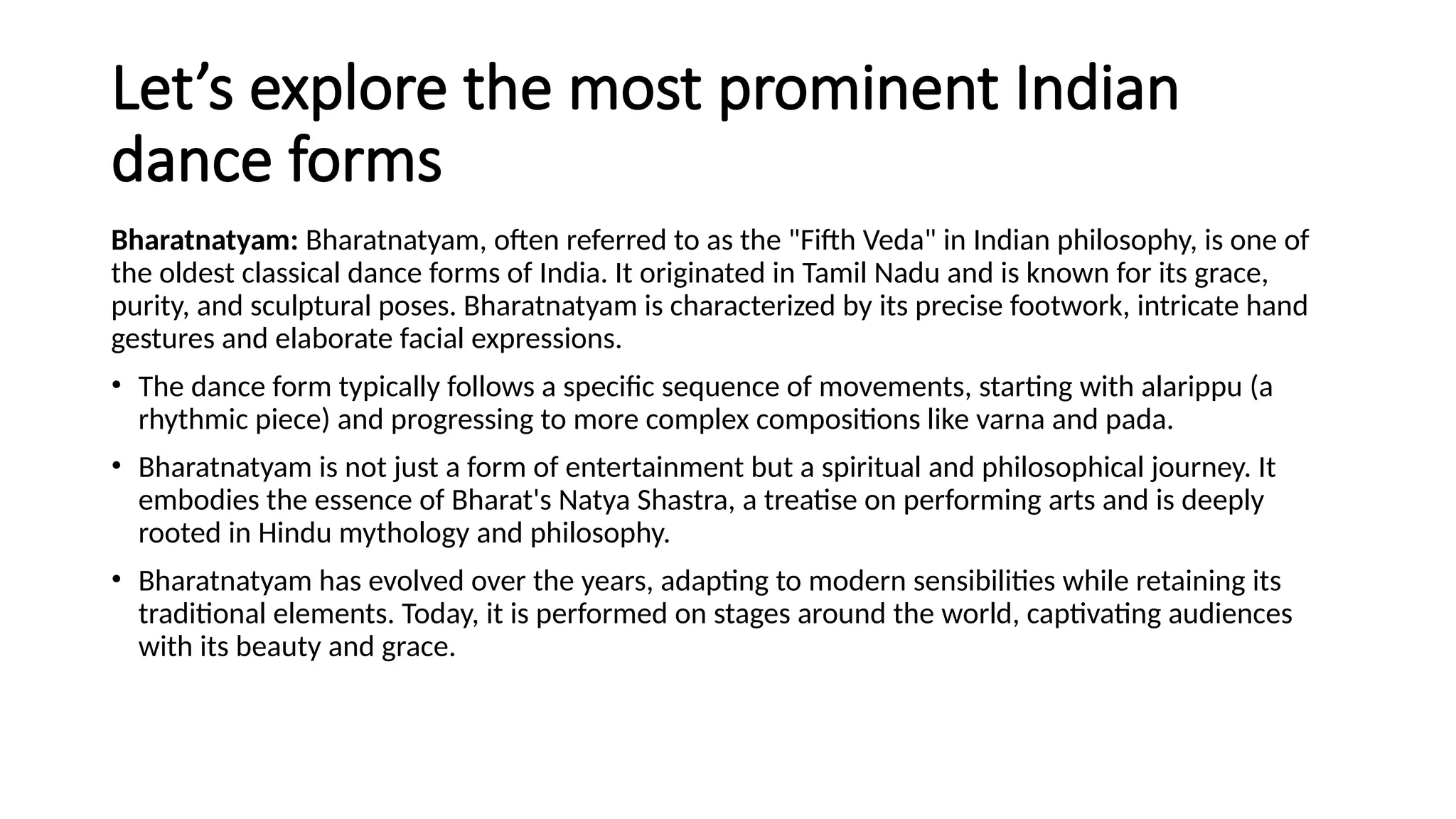 Exploring the World of Indian Dance Forms | PPTX
