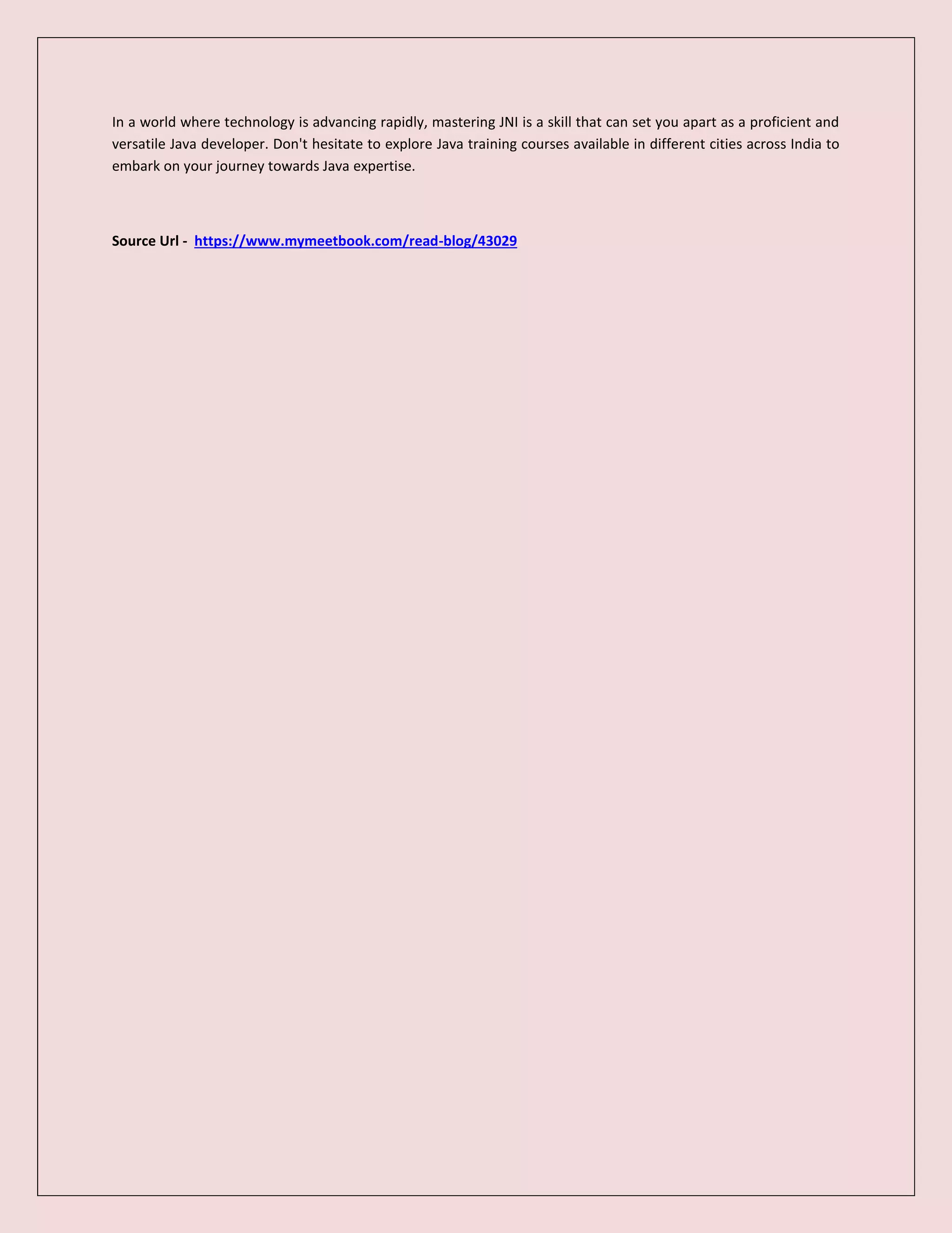 Exploring the World of Java Native Interface 1.pdf
