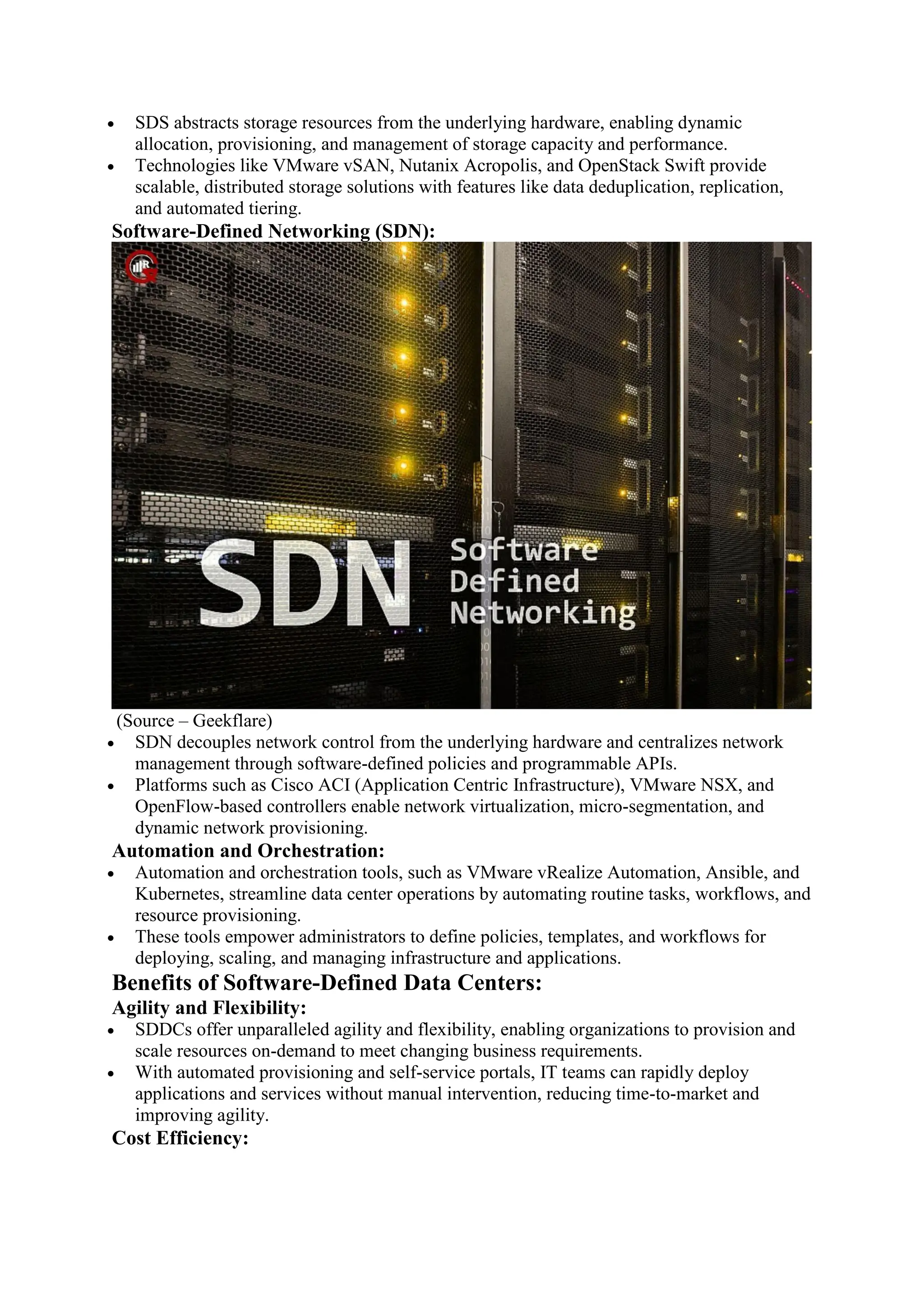 Software-Defined Data Centers: Understanding, Key Components, Benefits, Challenges and ...