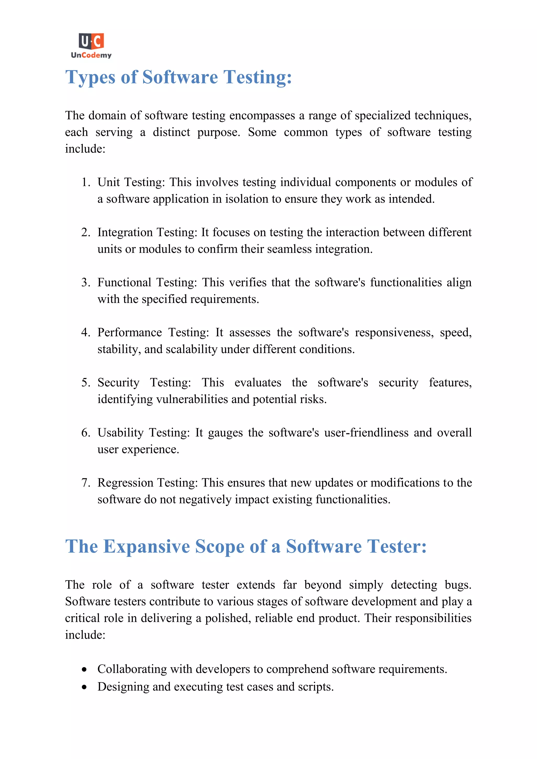 Exploring the World of Software Testing.pdf