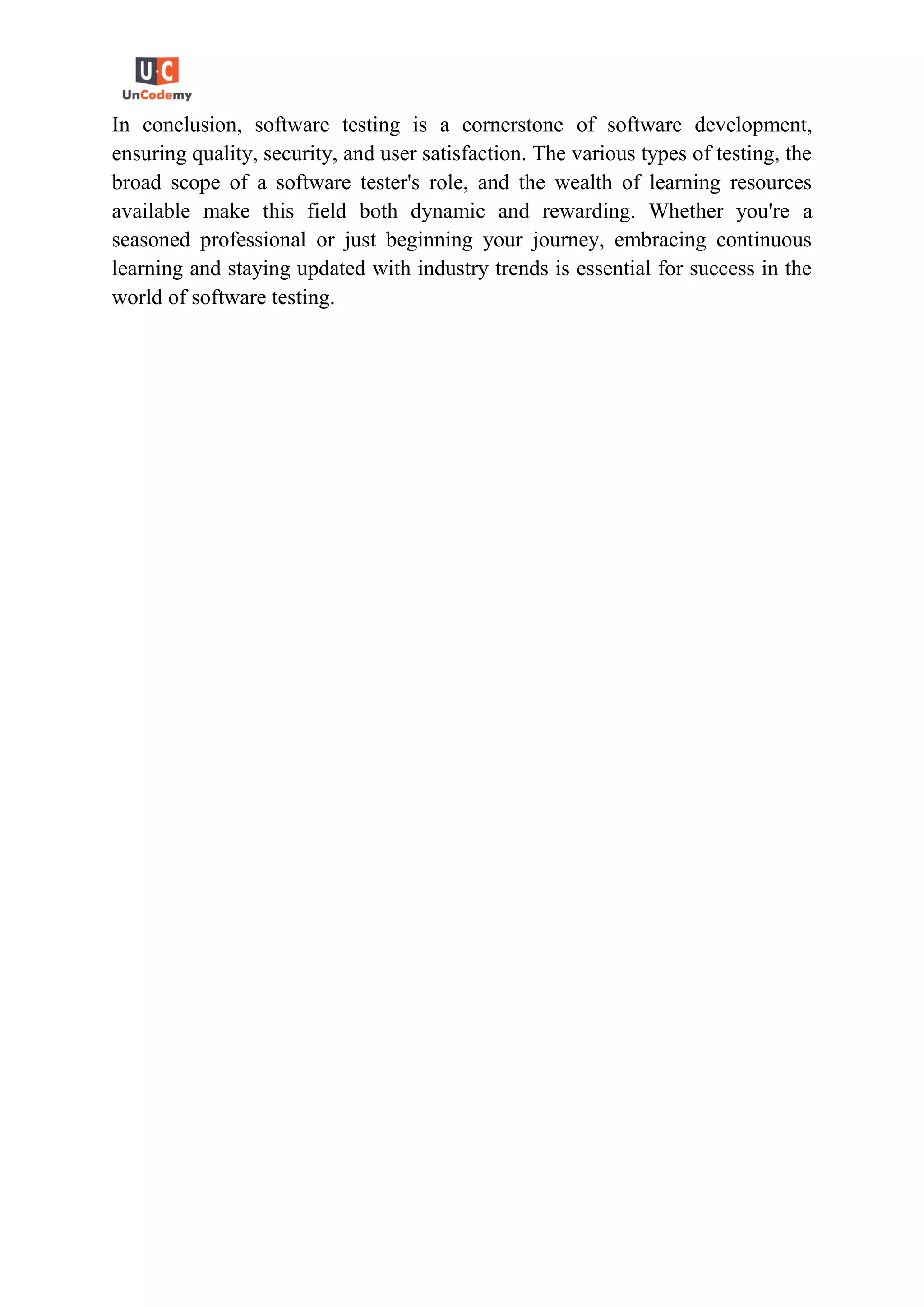 Exploring the World of Software Testing.pdf