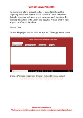 Exploring trajectory prediction through machine learning methods | DOCX