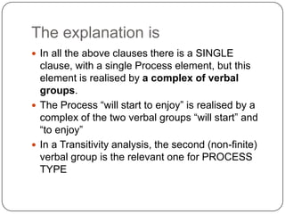 Exploring transitivity | PPTX