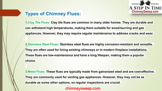 Exploring Types of Chimney Flues | A Step In Time Chimney Sweeps | PPT
