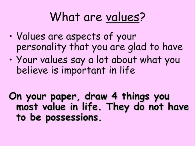 exploring_values in education for students today | PPT