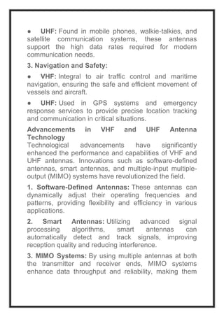 Exploring VHF and UHF Antennas: Essentials, Applications, and ...
