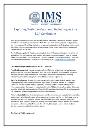 Exploring Web Development Technologies in a BCA Curriculum.pdf