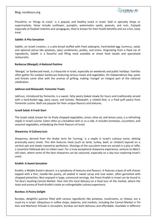 What Israel Is Famous For: History, Culture, and Innovation | Coral ...