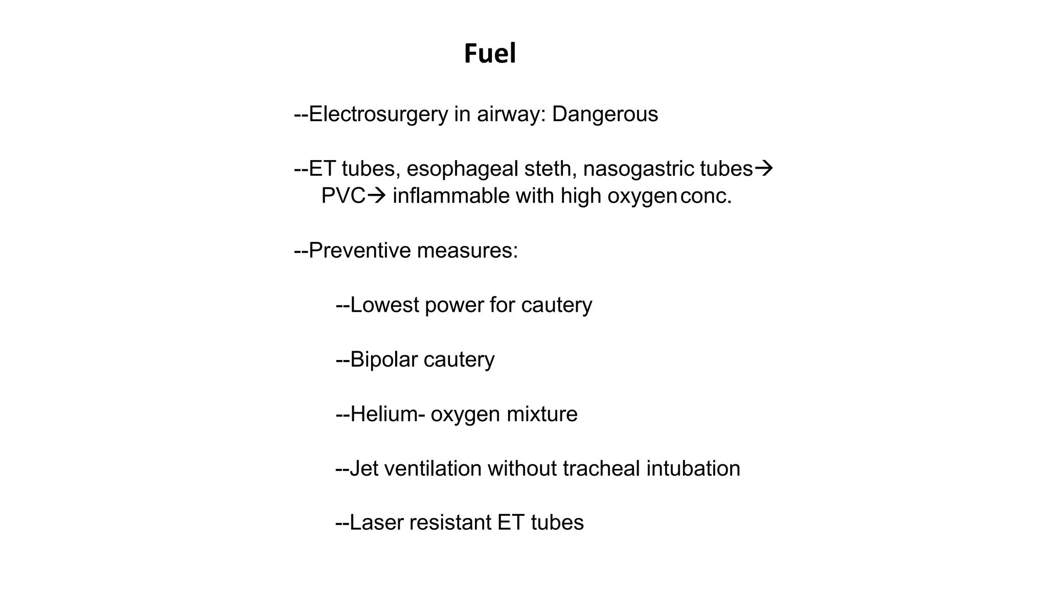 Explosion & fire safety in operation theatre | PPT