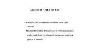 Explosion & fire safety in operation theatre | PPTX