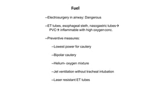 Explosion & fire safety in operation theatre | PPT