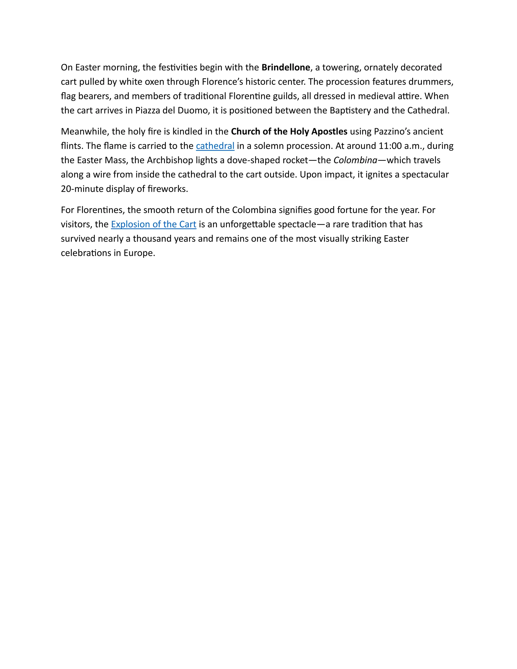 The Explosion of the Cart 2025 in Florence – A Living Medieval ...